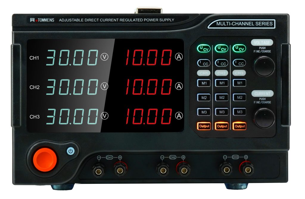 eTM-DM-EEE, Triple Output Bench DC Power Supply 0-60V 0-5A with 4 ...