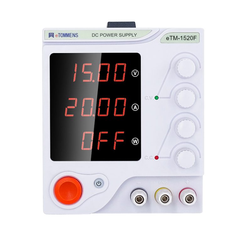 eTM-1520F, Variable Switching DC Bench Power Supply 0-15V 0-20A with 4 ...